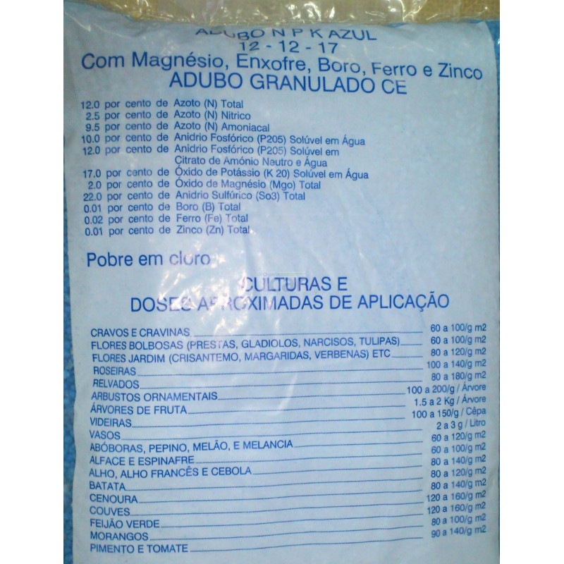 Adubo Azul NPK 5kg